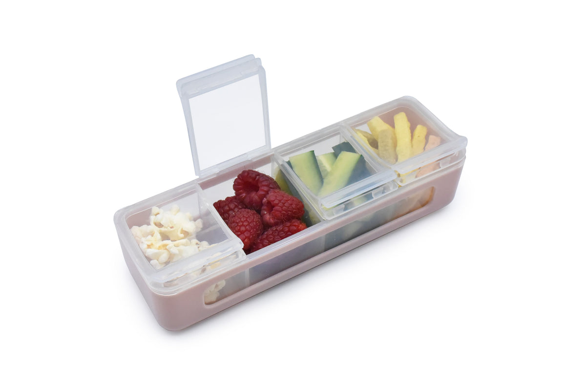 Snackle Box - 4 Compartment - Pink – Husk and Will