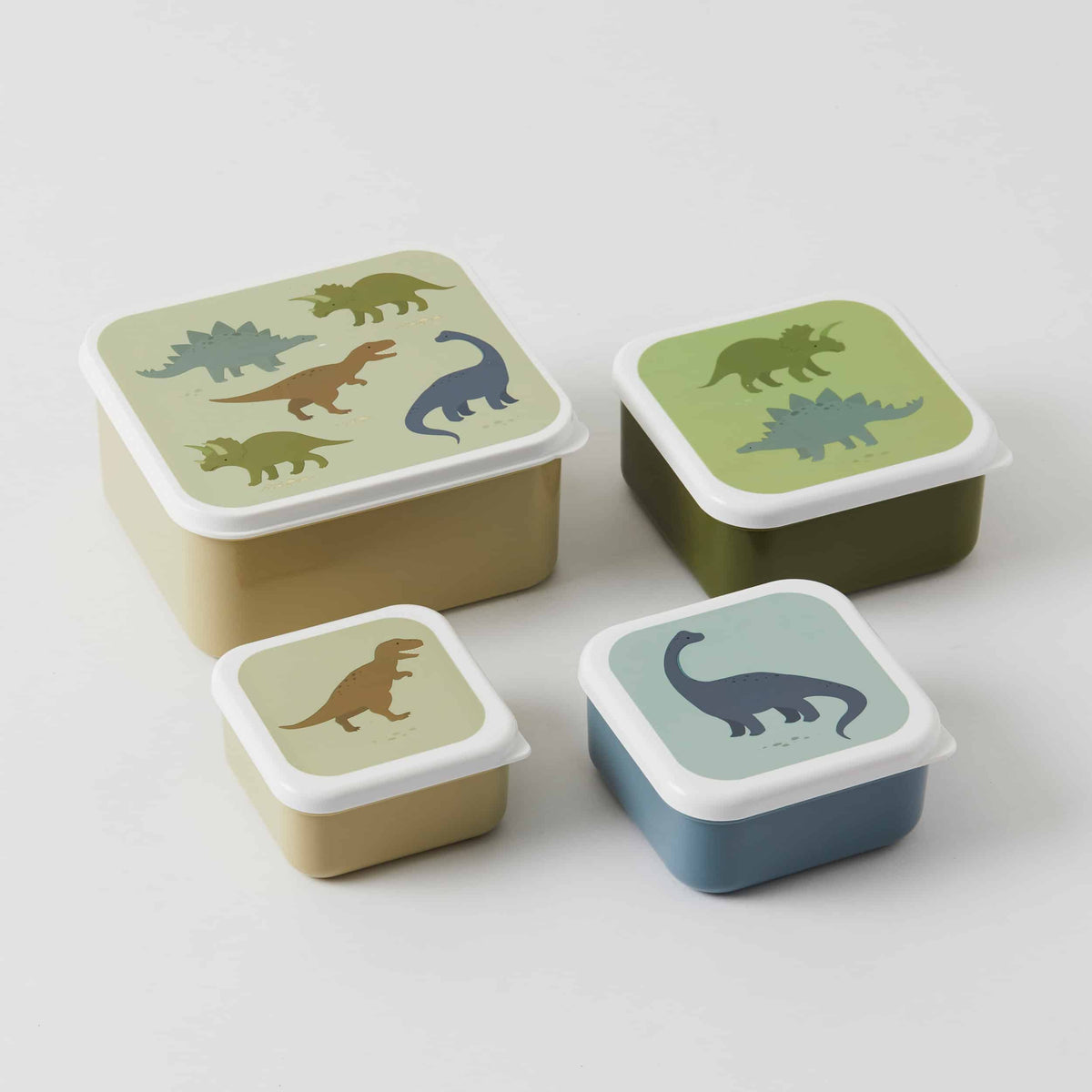 Dinosaurs Lunch & Snack Box Set of 4 – Husk and Will