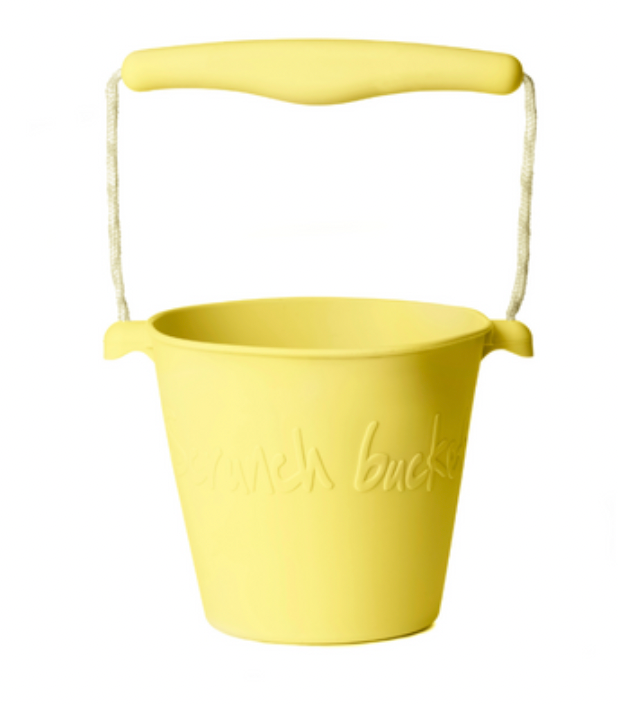 Scrunch Buckets Lemon | Silicone Beach Toys – Husk and Will